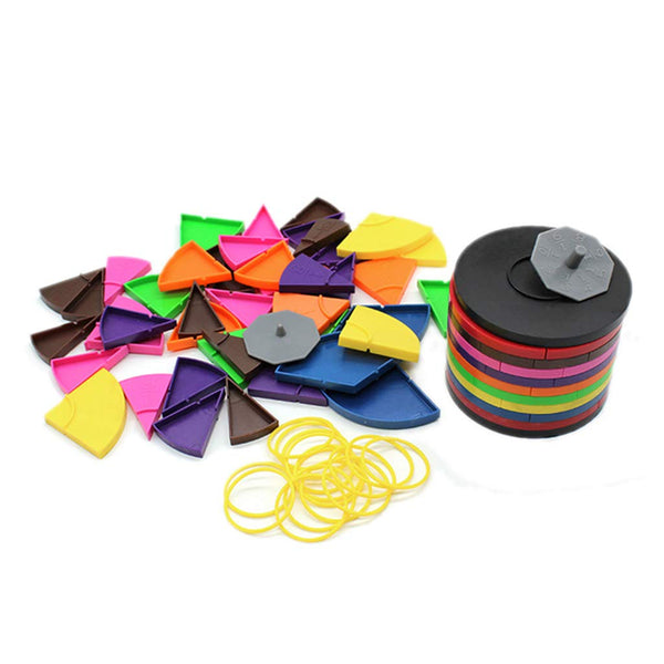 Educational Toy Fraction Circles Platter Board Game – PaperWorm