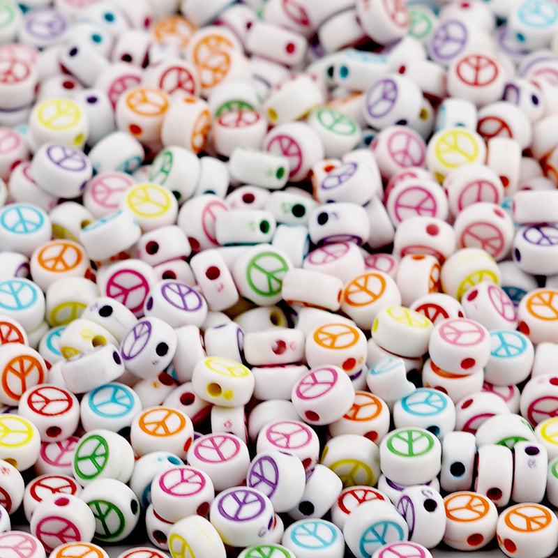 Peace Beads (7mm x 4mm) – PaperWorm
