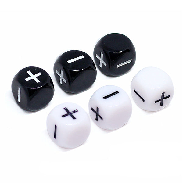 Dice 16mm Mathematical Signs +, - – PaperWorm