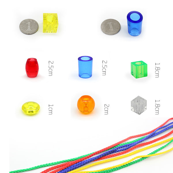Educational Toy Threading Beads - Counting & Sorting – PaperWorm