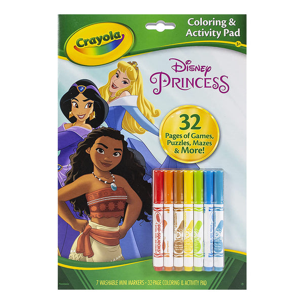 Crayola® Disney Princess Coloring and Activity Book with Markers ...
