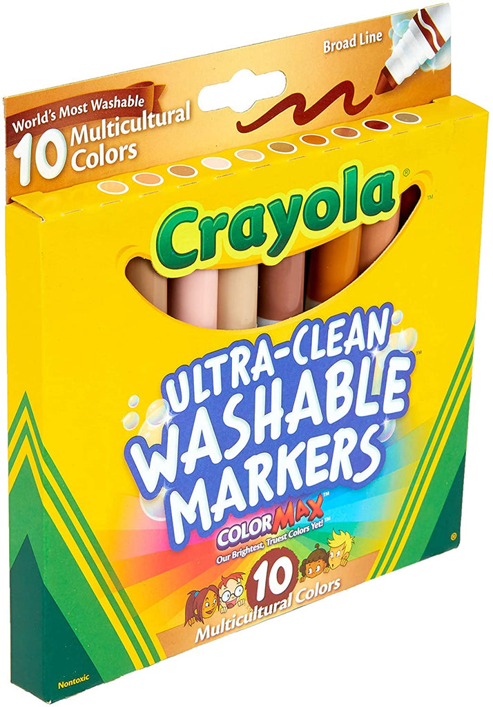 Crayola® Washable Multicultural Markers (10 ct) – PaperWorm