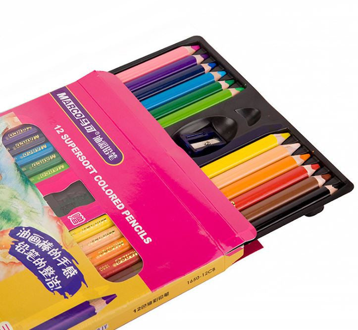 Marco® Jumbo Supersoft Triangular Color Pencils – PaperWorm