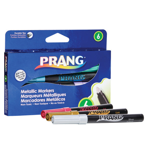 Prang® Metallic Art Markers (6 markers) – PaperWorm