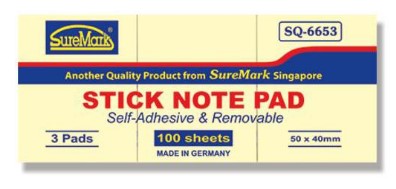 Suremark Sticky Note Pad (40 mm x 50 mm) – PaperWorm