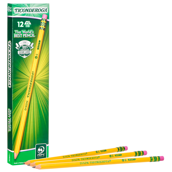 Ticonderoga® Classic Standard Yellow Pencil – PaperWorm